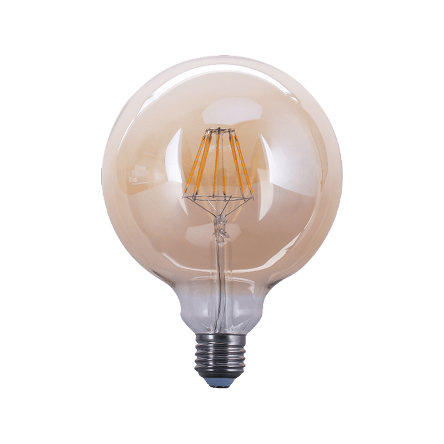 G95 6W ES & E27 Amber Warm White Dimmable Filament LED Globe