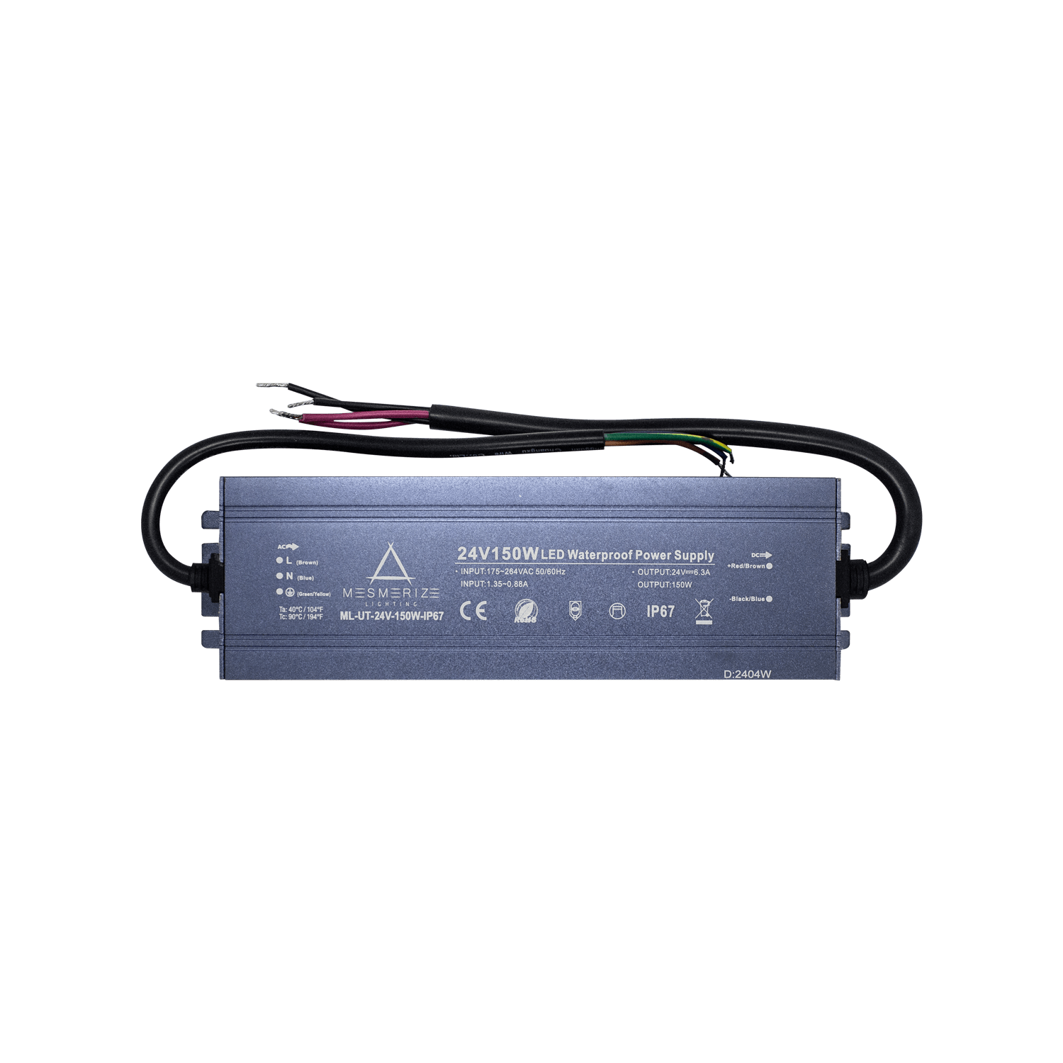 150W 24V IP67 LED Driver | Waterproof Power Supply | Zebbies