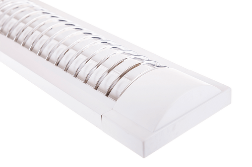 4FT LED Chrome Grid Flush Mount Linear | Modern Ceiling Lighting