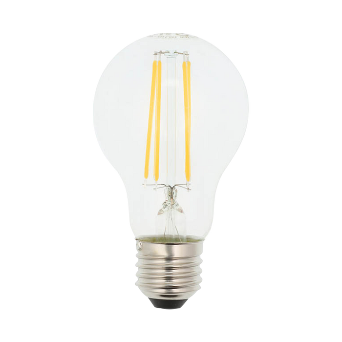 6W ES & E27 Globes Warm White A60 Clear Dimmable LED