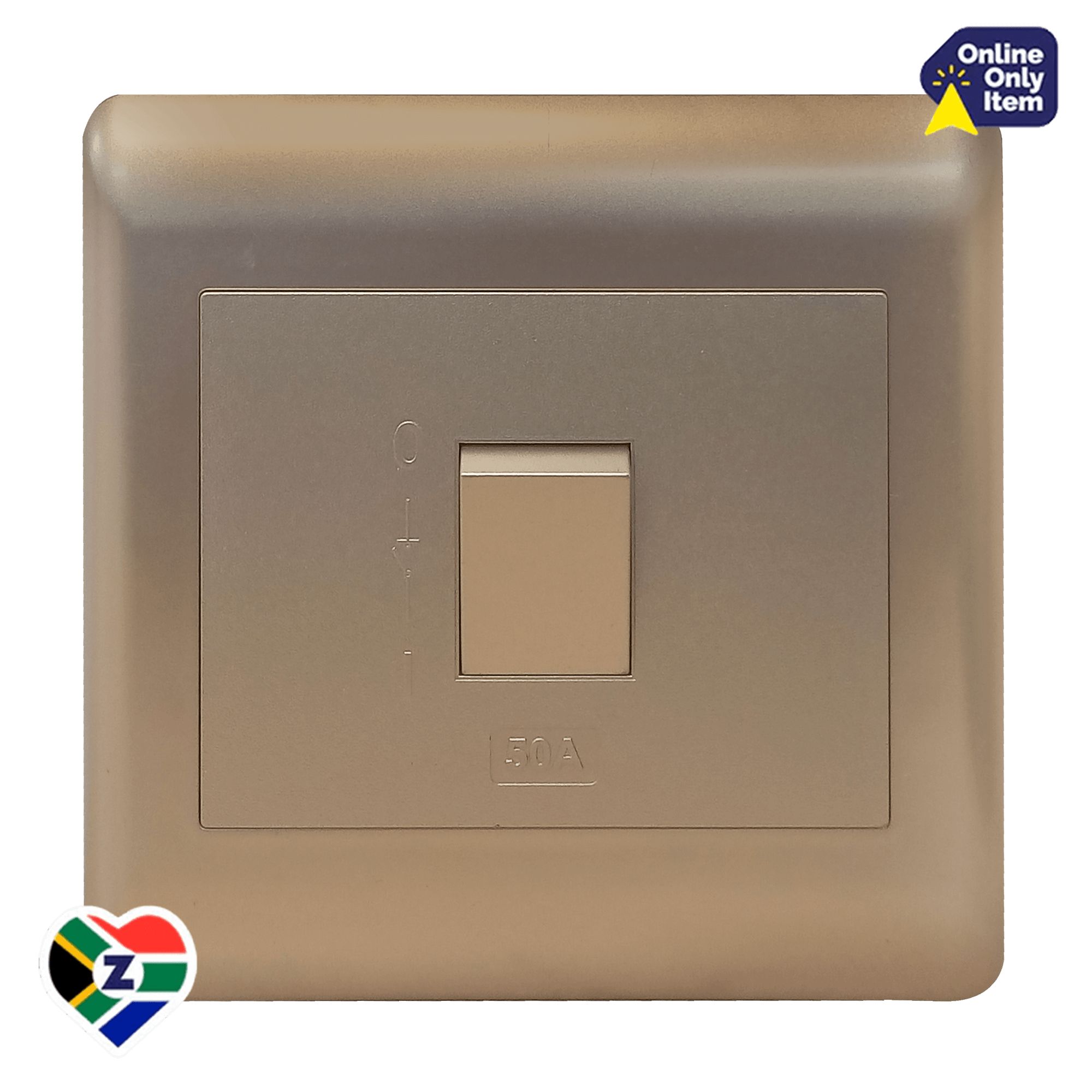 Apollo Elegant Gold 4x4 50 Amp Stove Isolator Switch | Zebbies