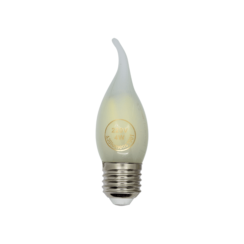 Candle 4W ES & E27 Globes Warm White Frosted Pigtail LED