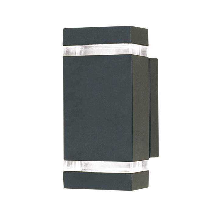 Cuba Charcoal Up and Down Outdoor Wall Light | Coastal Grade | Zebbies