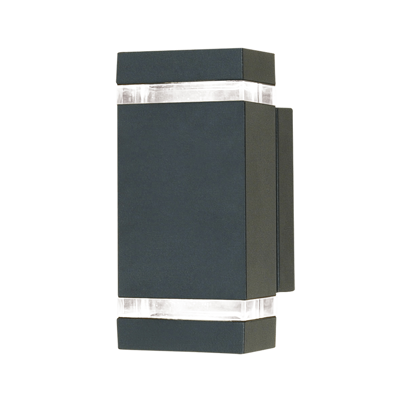 Cuba Charcoal Up and Down Outdoor Wall Light | Coastal Grade | Zebbies