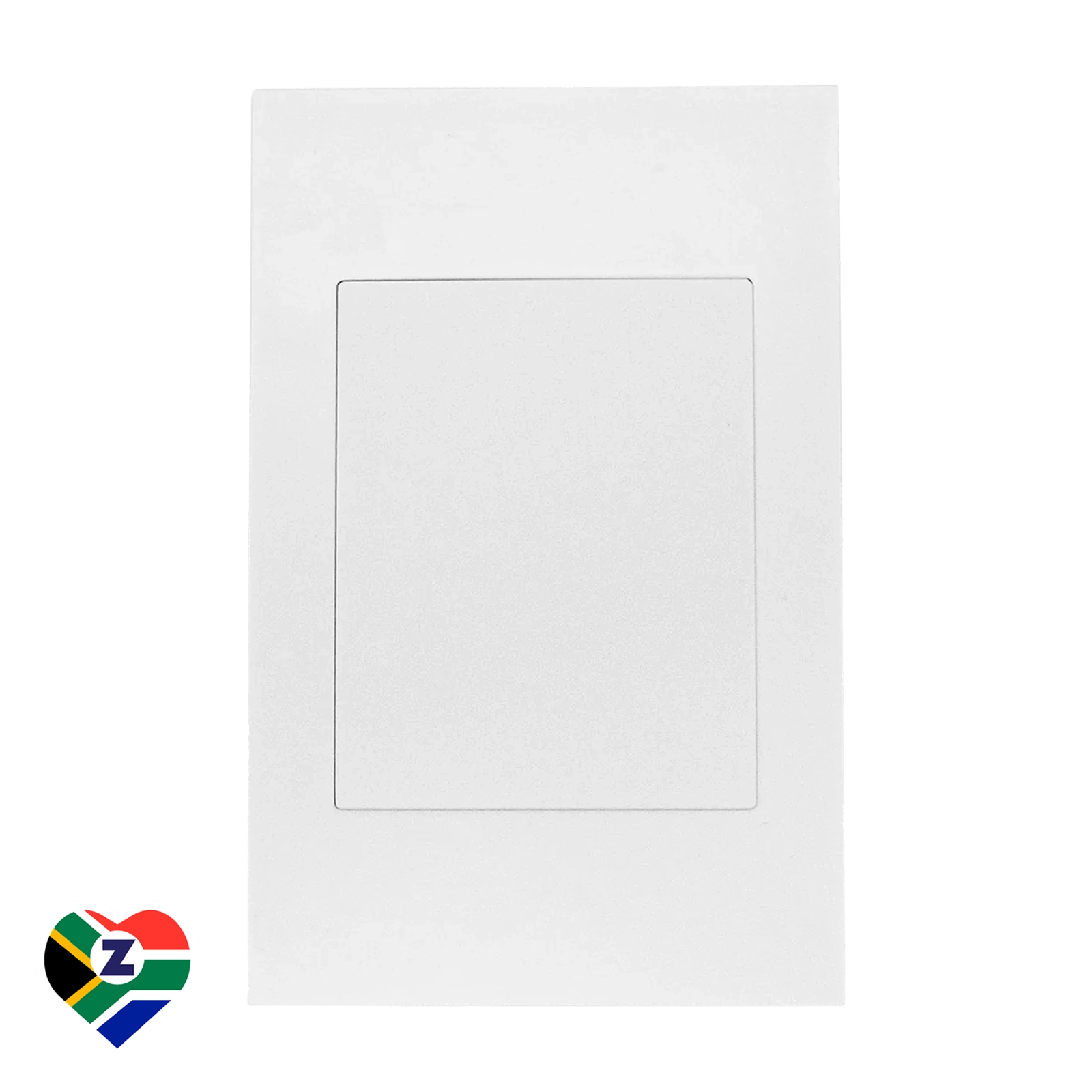 Premium Blank Switch Cover for Dena Q 4x2 White Switch Plate