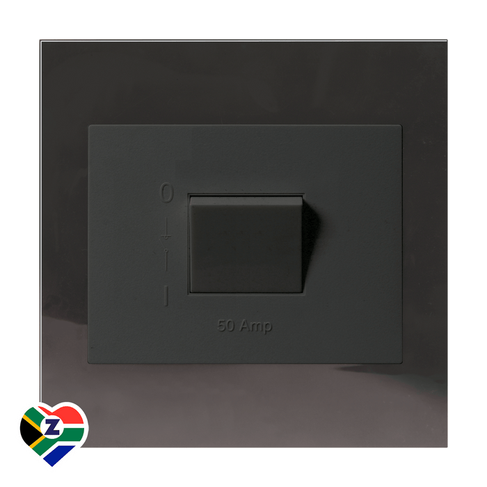 Dena Q 4x4 Charcoal 50 Amp Stove Isolator Switch | Kitchen Safety | Zebbies