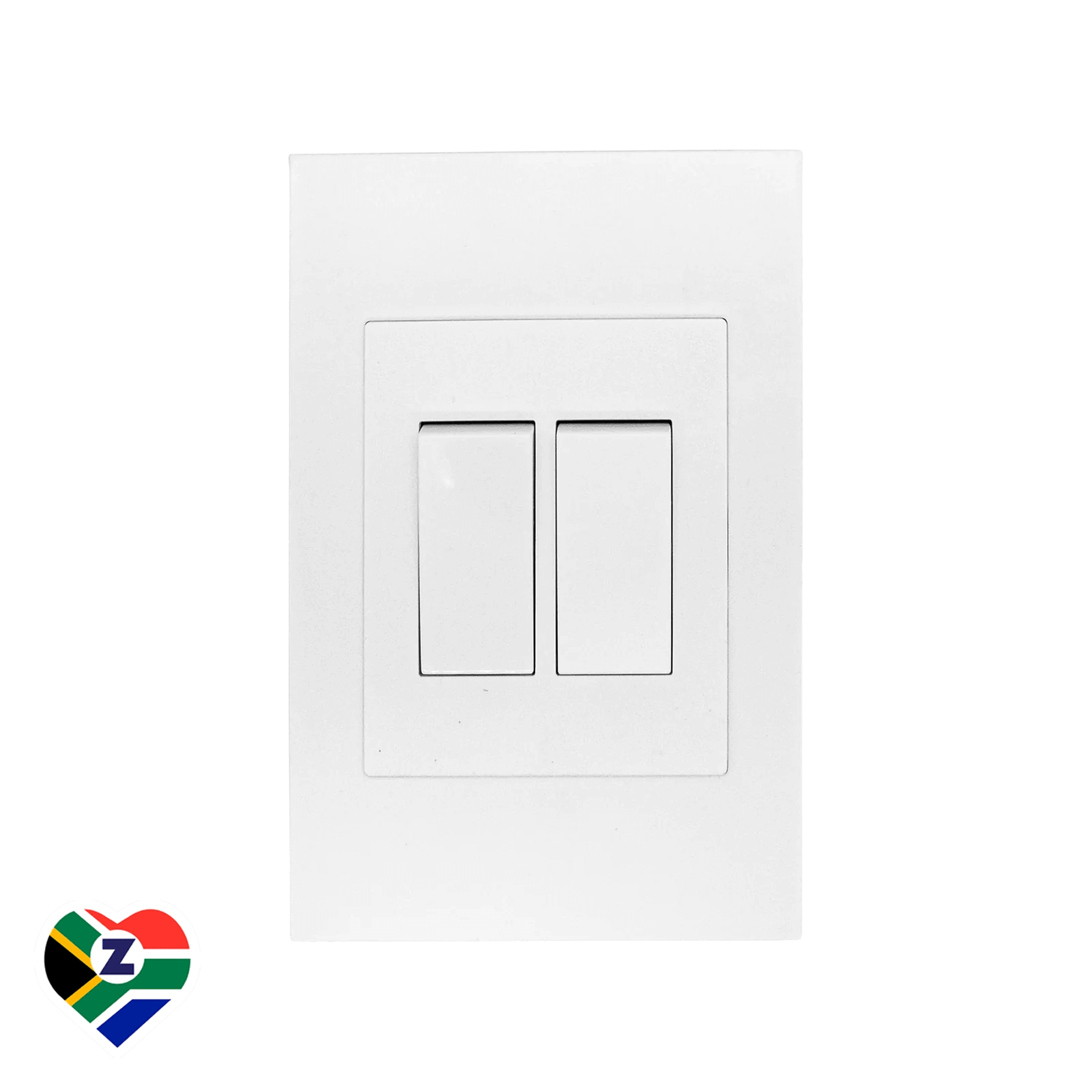 Dual-Way Light Switch Dena Q 4x2 White for Home Lighting