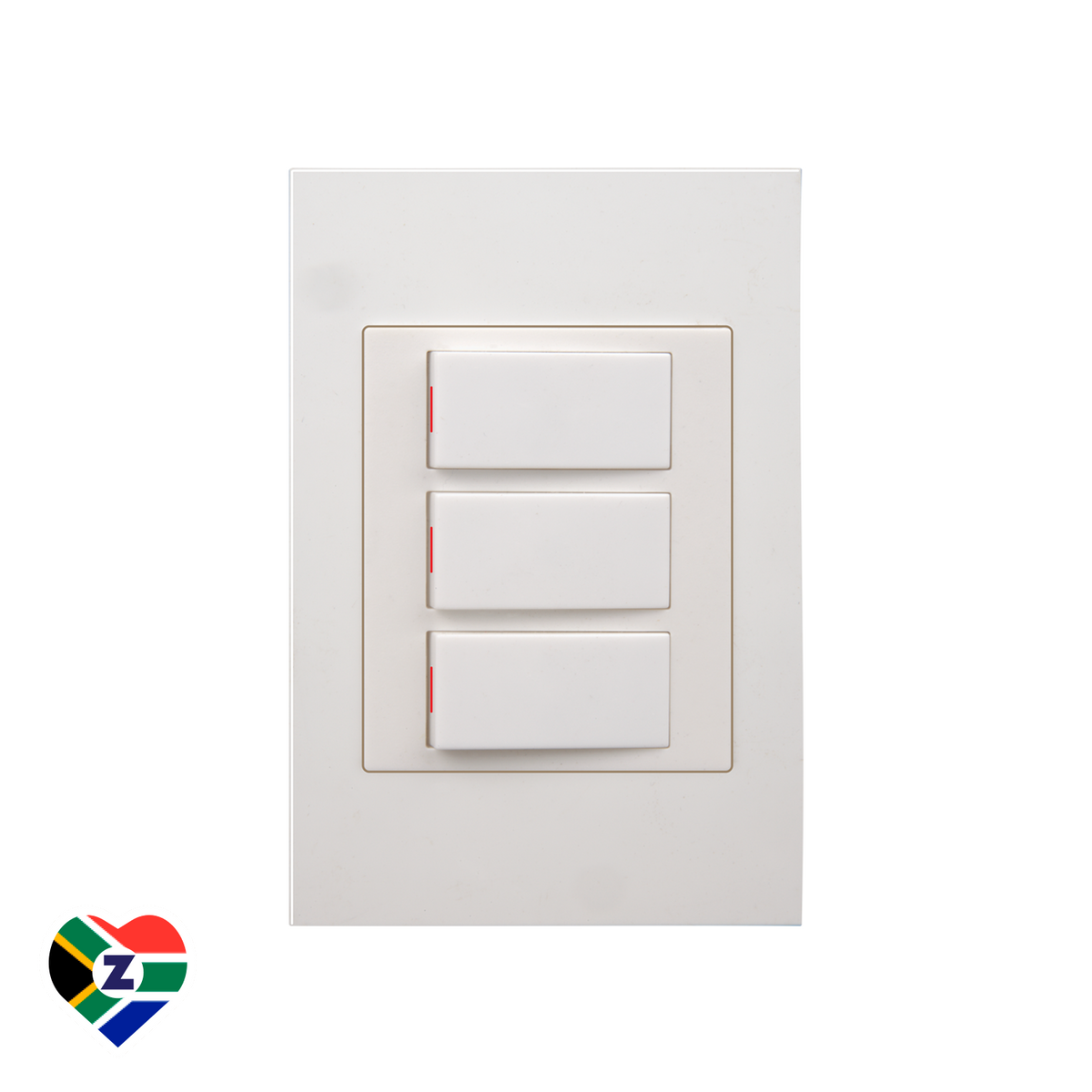 White Dena Q 4x2 3 Lever,2 Way Switch