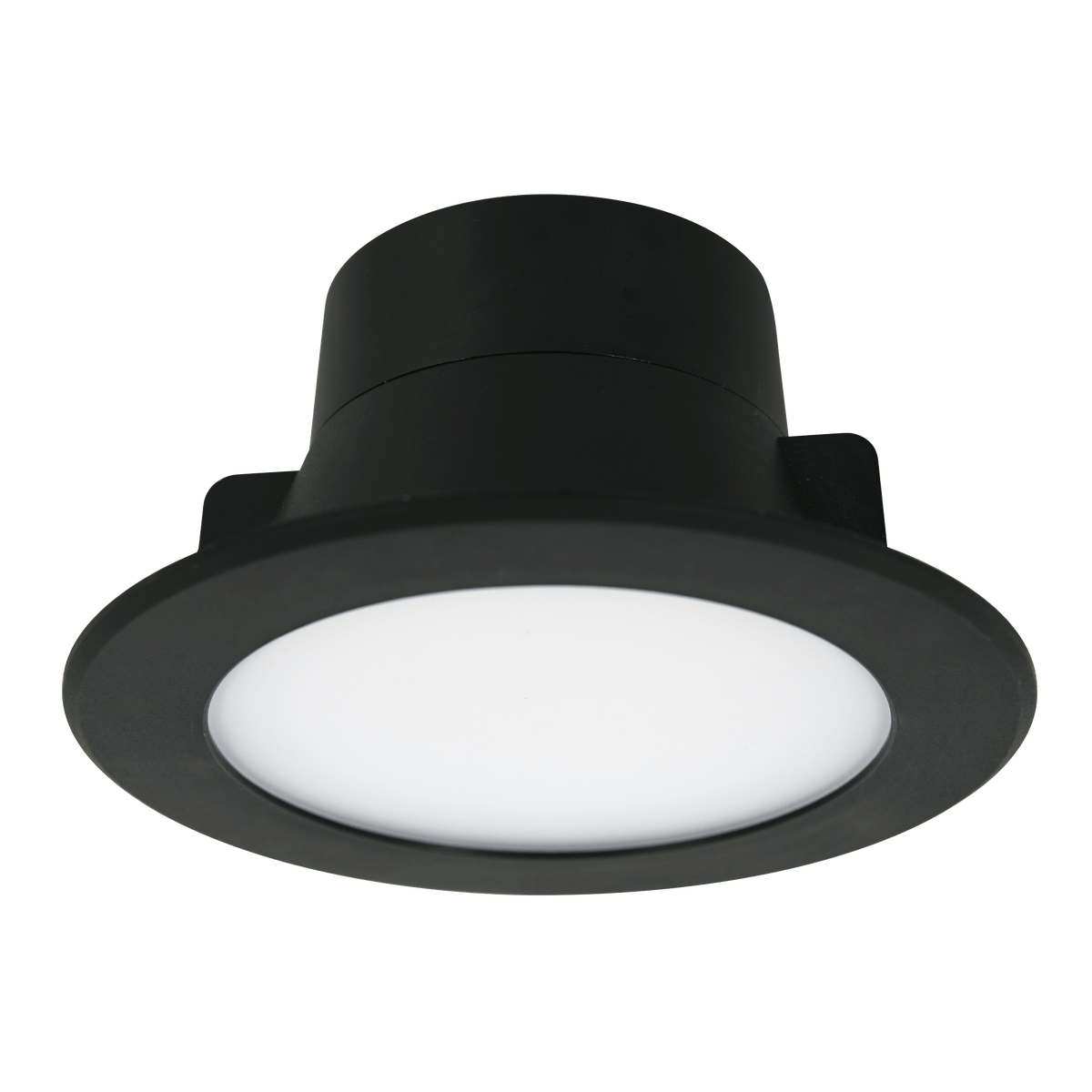Eclipse 8W Matte Black Tri-Colour LED Downlight | Dimmable IP44 90mm