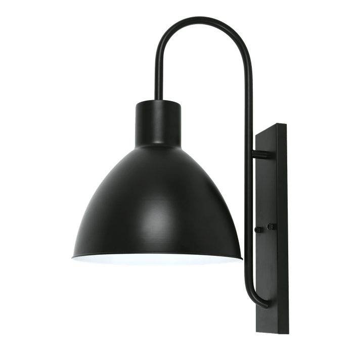 Goose Modern Black & White Curved Wall Light | 700mm | Zebbies