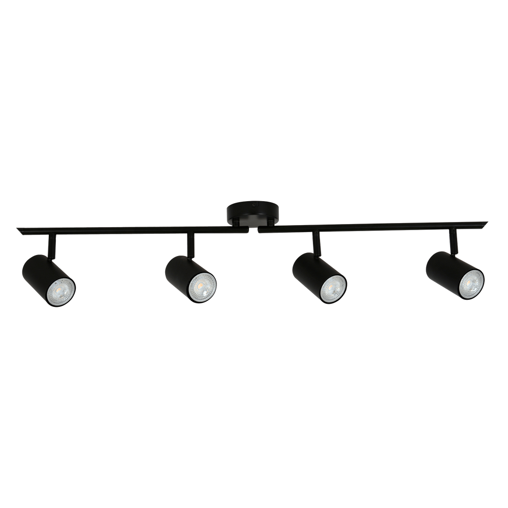 Harper Four Light Black Spot Light for Broad direct light