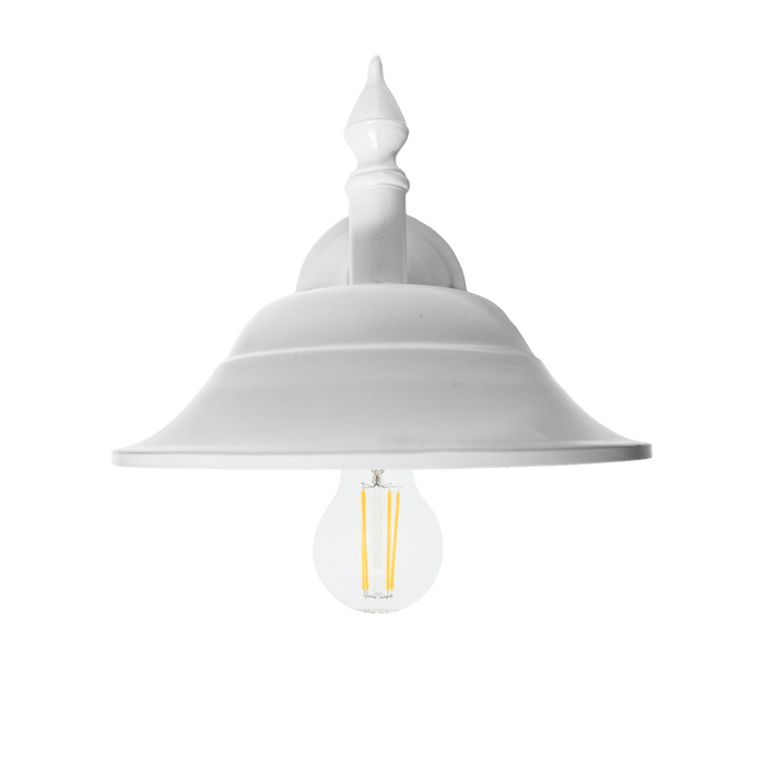 Hornley White Outdoor Wall Light | Rust-Proof LM6 Bracket | Zebbies