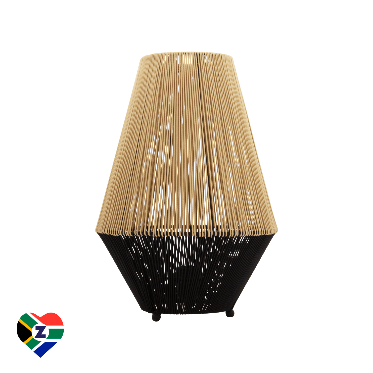 Isgege Black & Beige Woven Table Lamp | Local SA Design | Zebbies