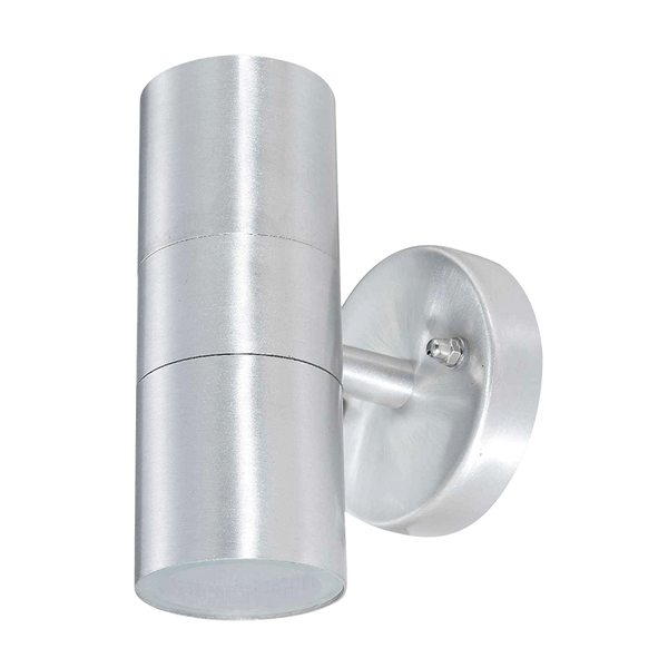 Luma 3 Stainless Steel Up & Down Outdoor Wall Light | Zebbies