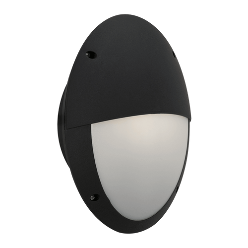 Maddi Black Resin Outdoor Bulkhead | Rust-Proof | IP55 | Zebbies