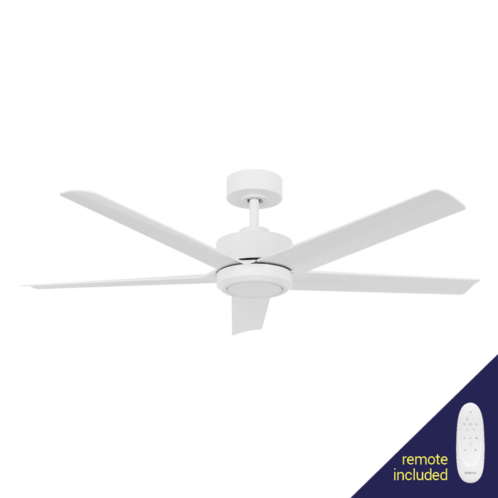 Raptor White 40W DC Ceiling Fan with Remote Control