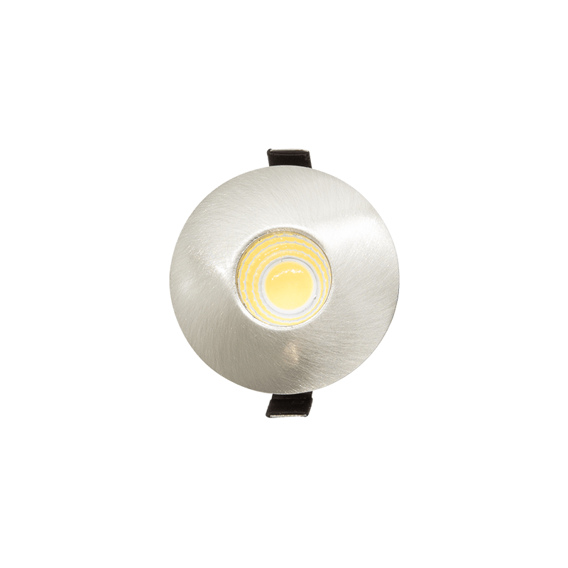 Satin Nickel 3W Cool White 220V LED Star Light 36mm Cut Out