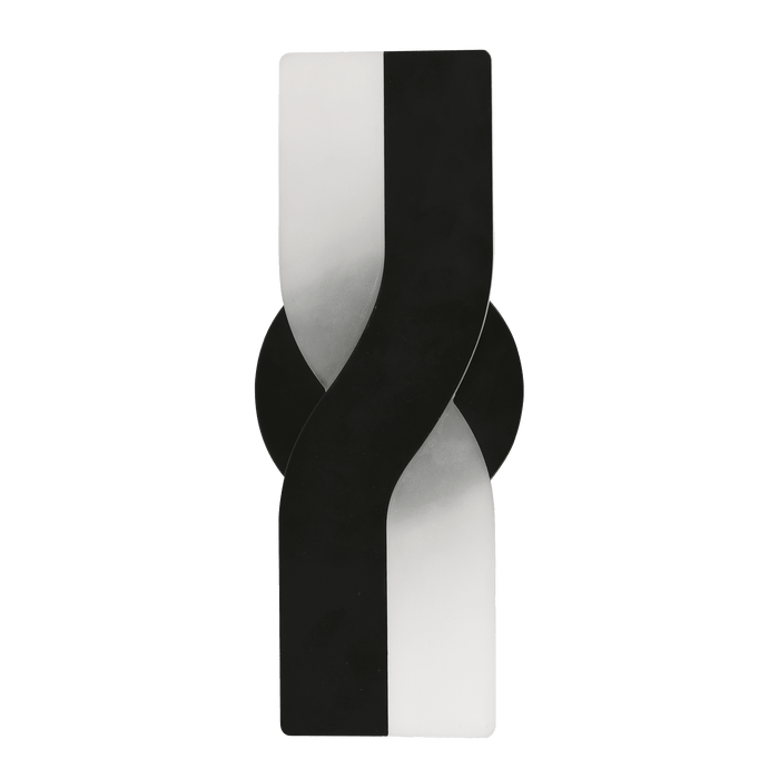 Silas 9W Matte Black CCT LED Wall Light | Modern Color-Changing Sconce