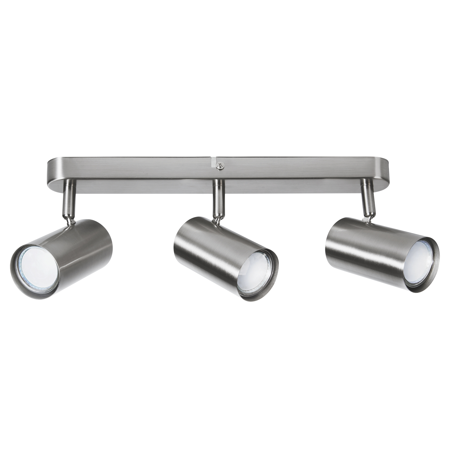 Sterling 3-Light Satin Nickel Spot Light | Adjustable GU10 Bar | Zebbies