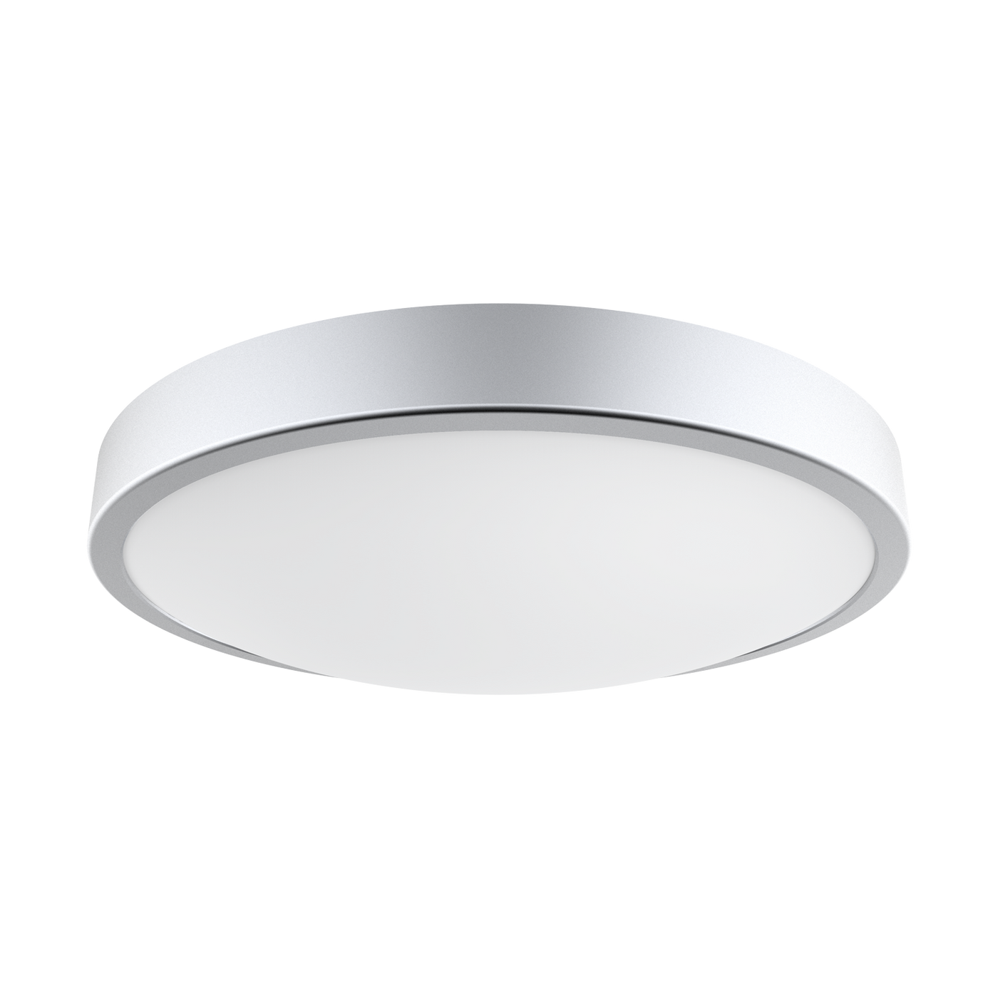 Trinity 18W Integrated LED Ceiling Light with Silver Rim