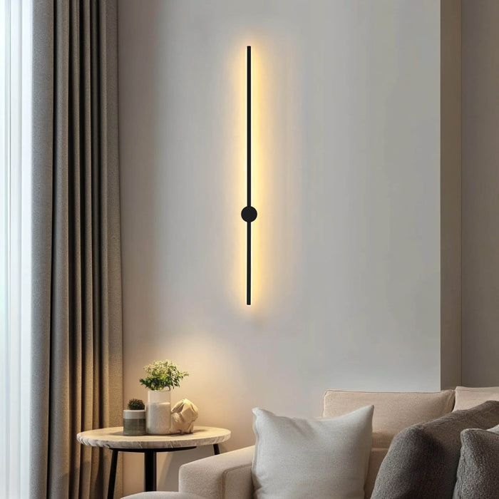 Zara 20W Sand Black CCT LED Wall Light | Modern Rectangular Sconce
