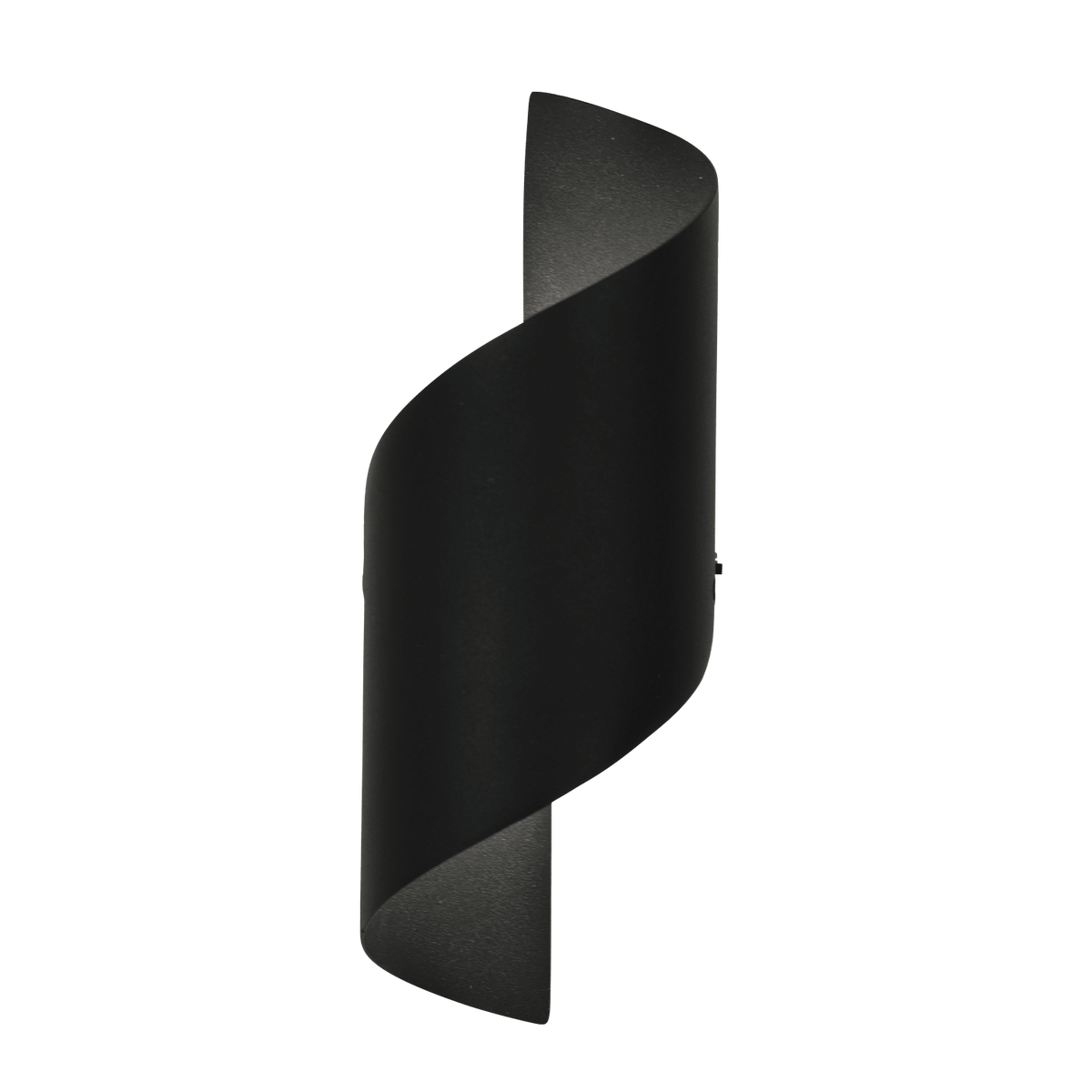 Zion 12W Sand Black CCT LED Wall Light | Modern Curved Wall Sconce