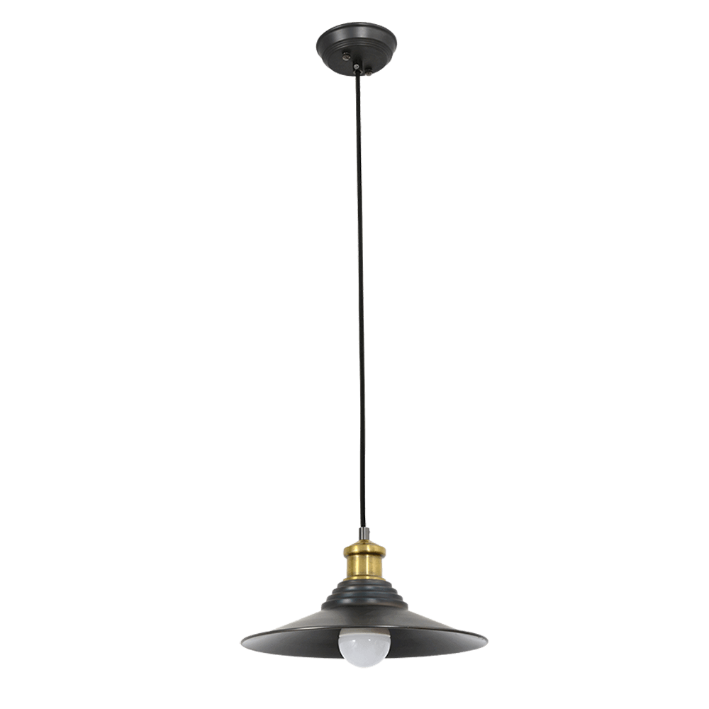 Nolo Aged Steel and Copper Pendant | Industrial Lighting | SKU 3549