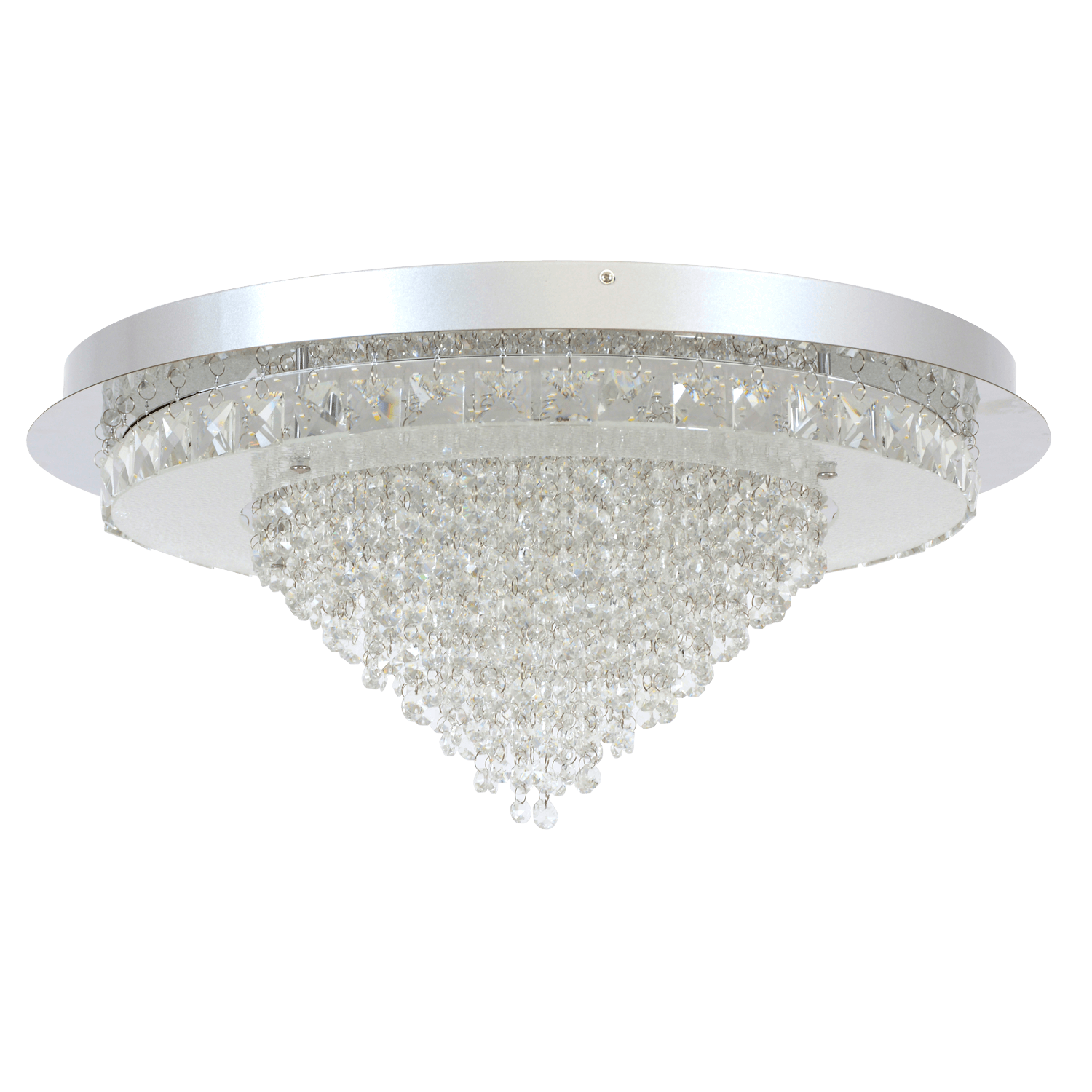 Star 60W Chrome Integrated LED Ceiling Light for Luxury